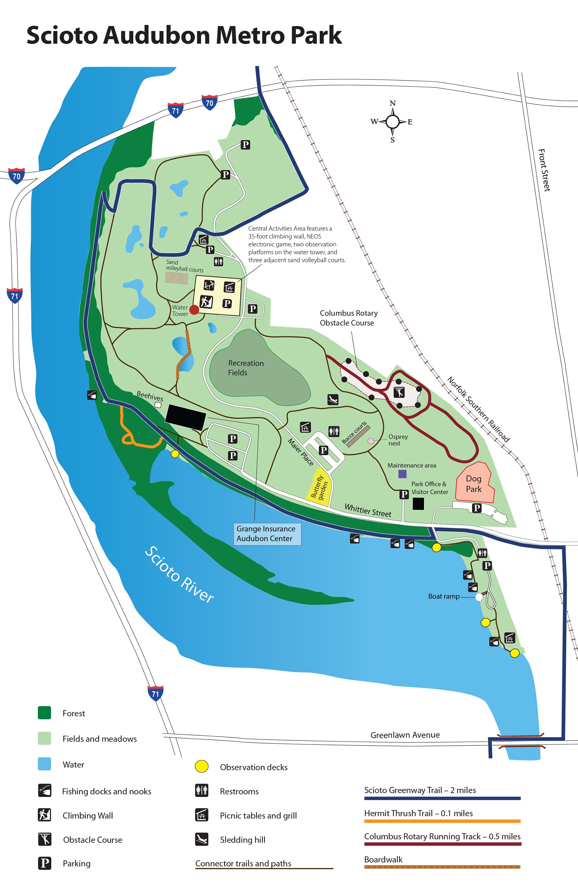 Scioto Audubon Metro Park: Trails & Bird Guide